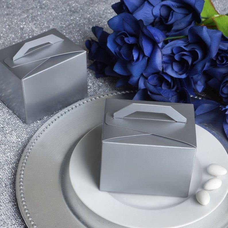 Wedding Favor Boxes Customwedding Favor Box Turquoise Blush Navy Silver ...
