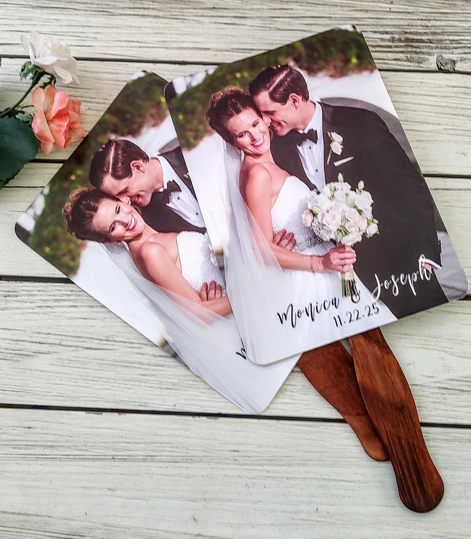 Personalized Wedding Fans or Birthday Photo Fan Favors Custom Wedding ...