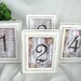 Table Number Card Frames Wedding Whitewash Wood Frames Wedding Table ...