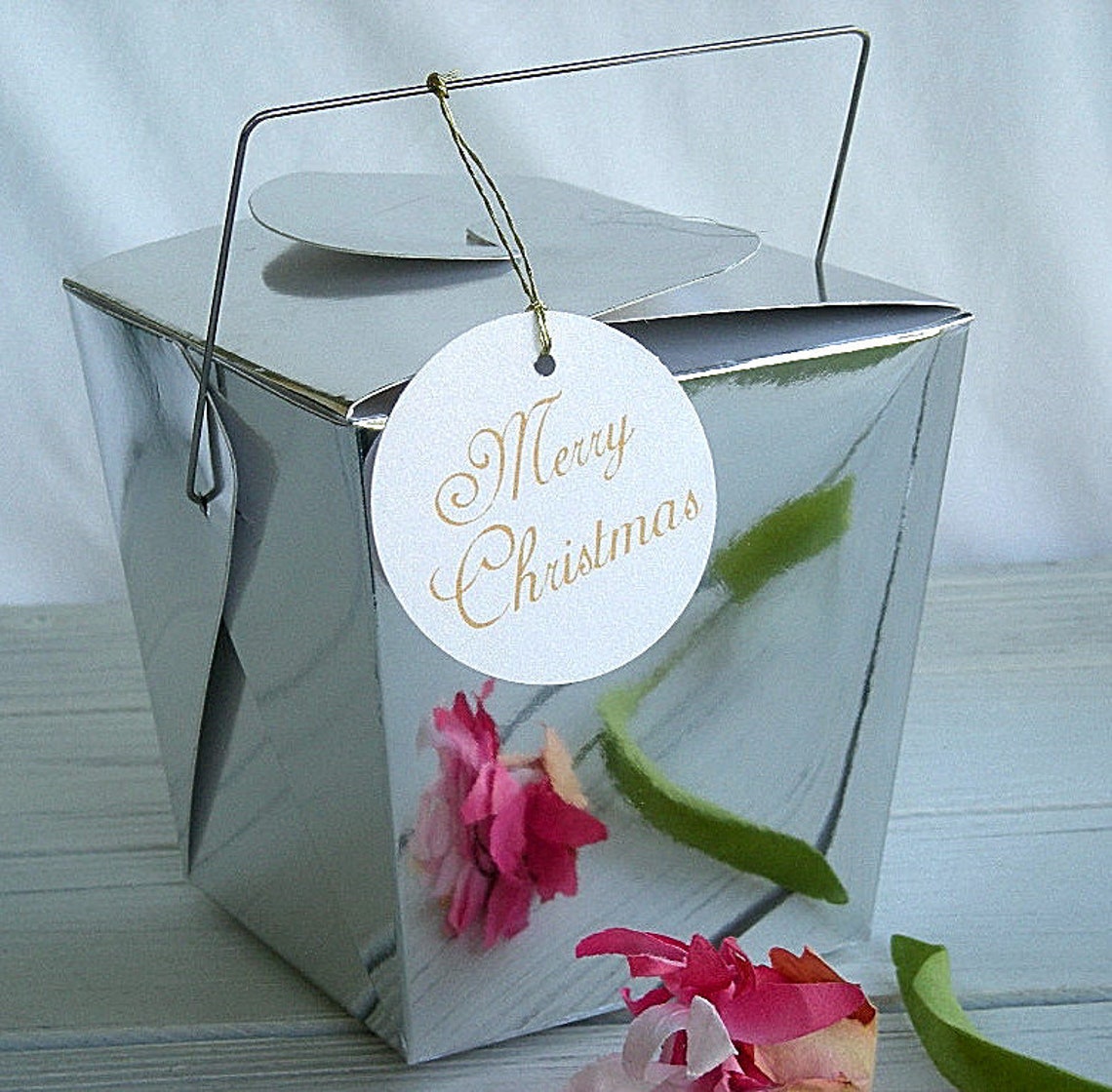 Chinese Takeout Box Personalized Wedding Favor Boxes Gold | Etsy