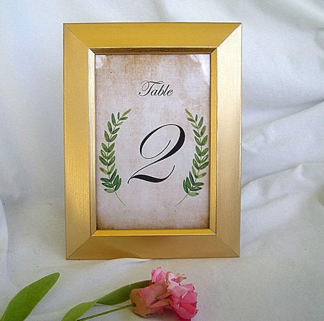 Table Card Frame Frames Gold Wedding Table Number Card Frames Table ...