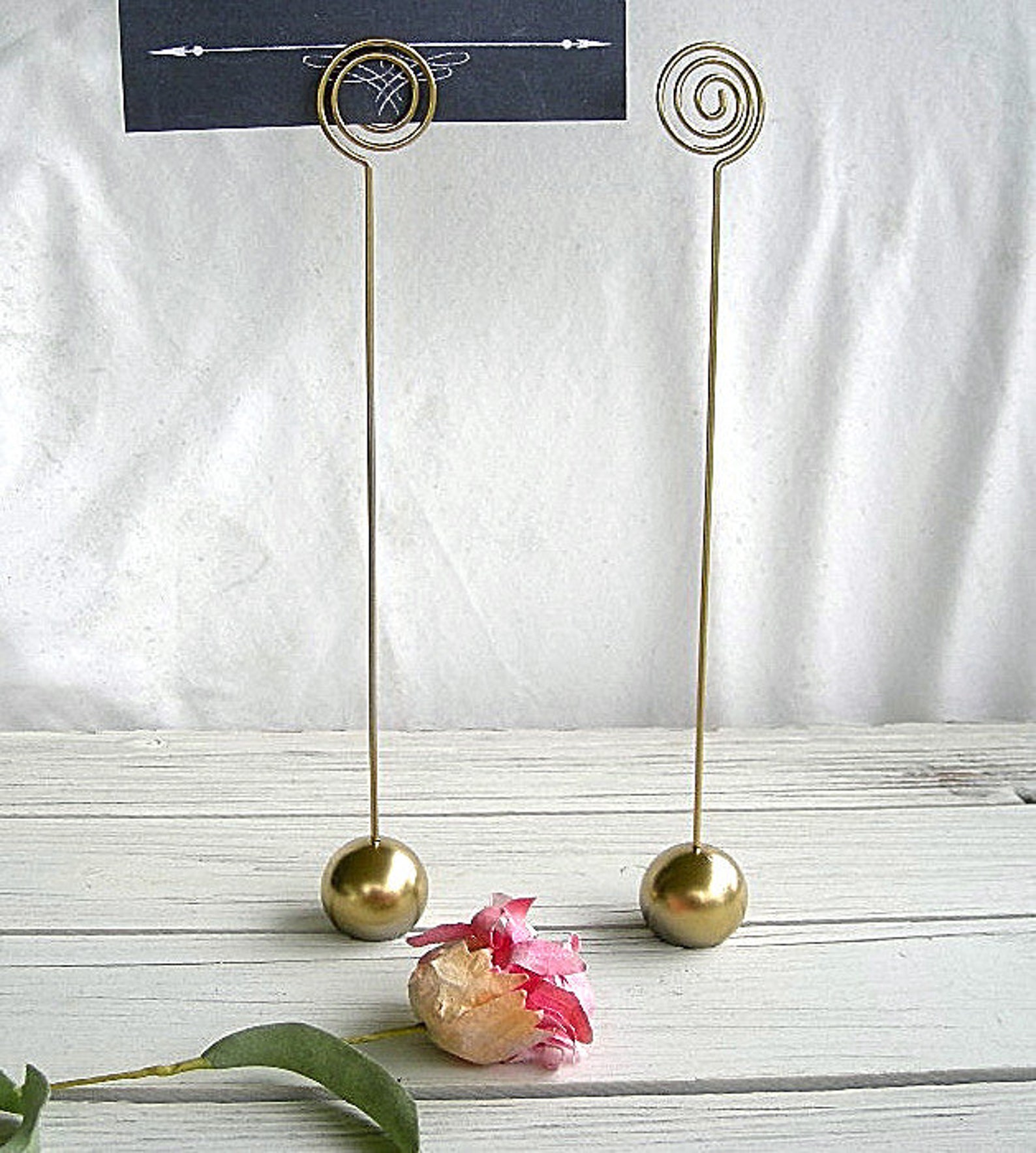 Table Number Holder Wedding Table Card Holder Tall Place Card - Etsy