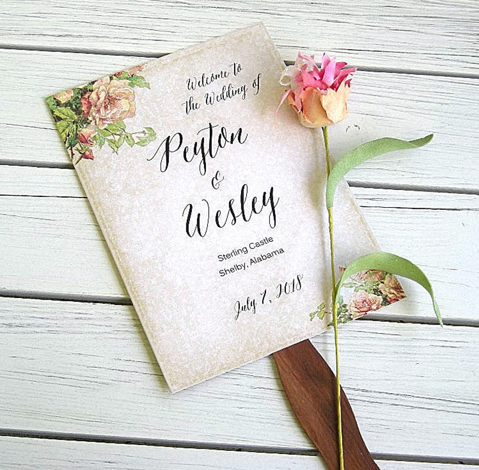 Rustic Wedding Fans Vintage Wedding Program Fans Ivory Turquoise Mint ...