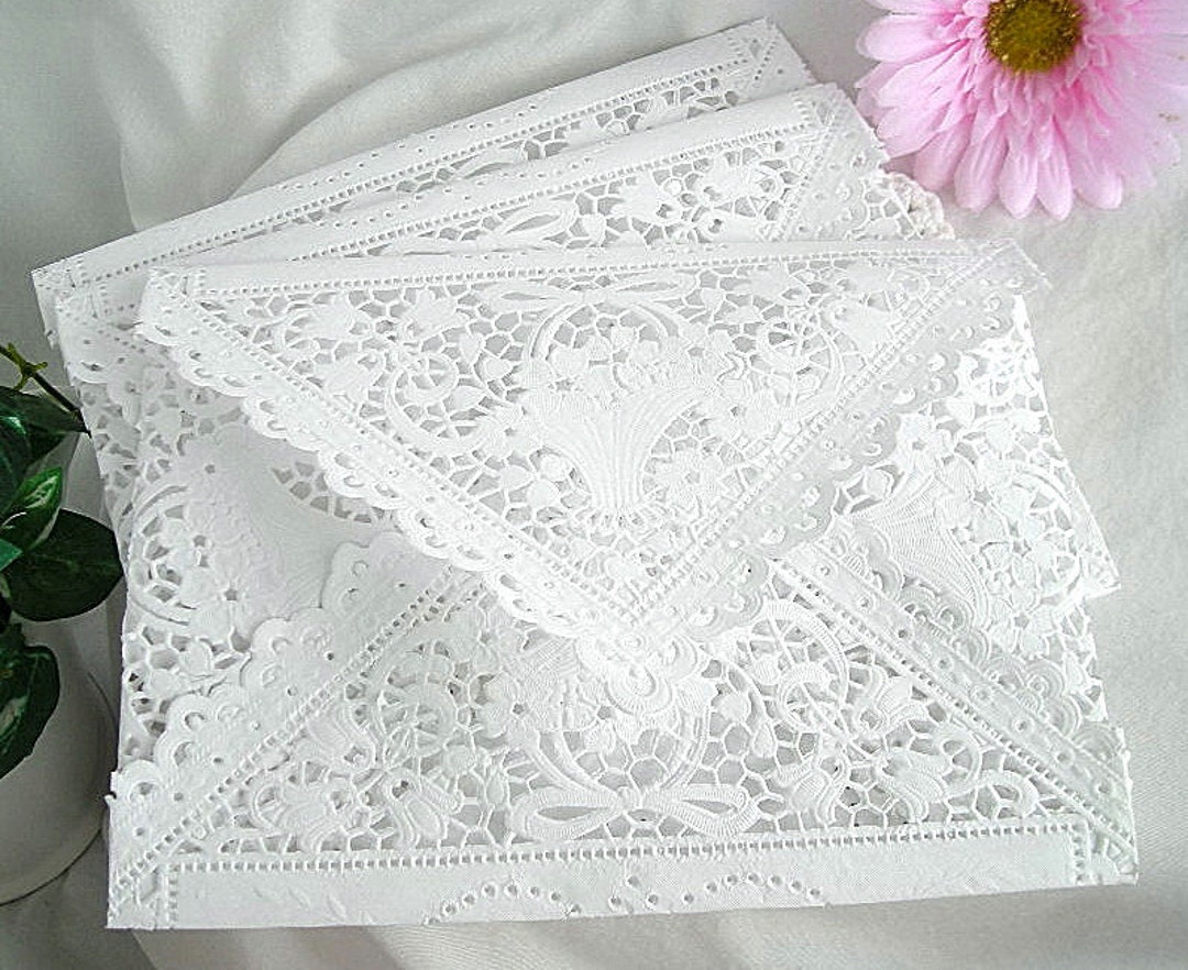 Wedding Invitation Lace Envelope Custom Lace Wedding Envelope Custom ...