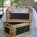 Gold Wedding Program Box Wood Wedding Program Holder Gold Wedding Box ...