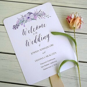 Rustic Wedding Fans Vintage Wedding Program Fans Ivory Turquoise Mint ...