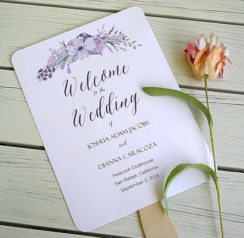 Rustic Wedding Fans Vintage Wedding Program Fans Ivory Turquoise Mint ...