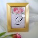 Table Card Frame Frames Gold Wedding Table Number Card Frames Table ...