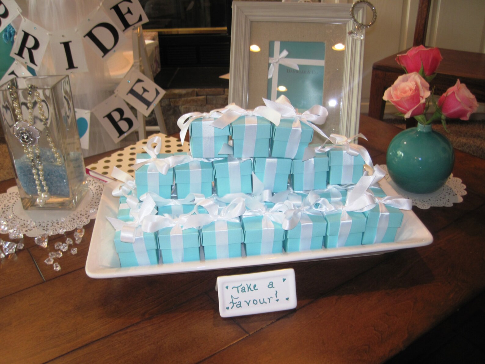 Personalized Favor Box Custom Wedding Favor Boxes Pink Gold | Etsy