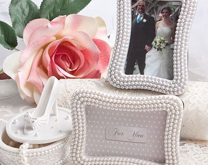 Place Card Holders Mini Pearl Picture Frames Wedding Table Card Frame ...