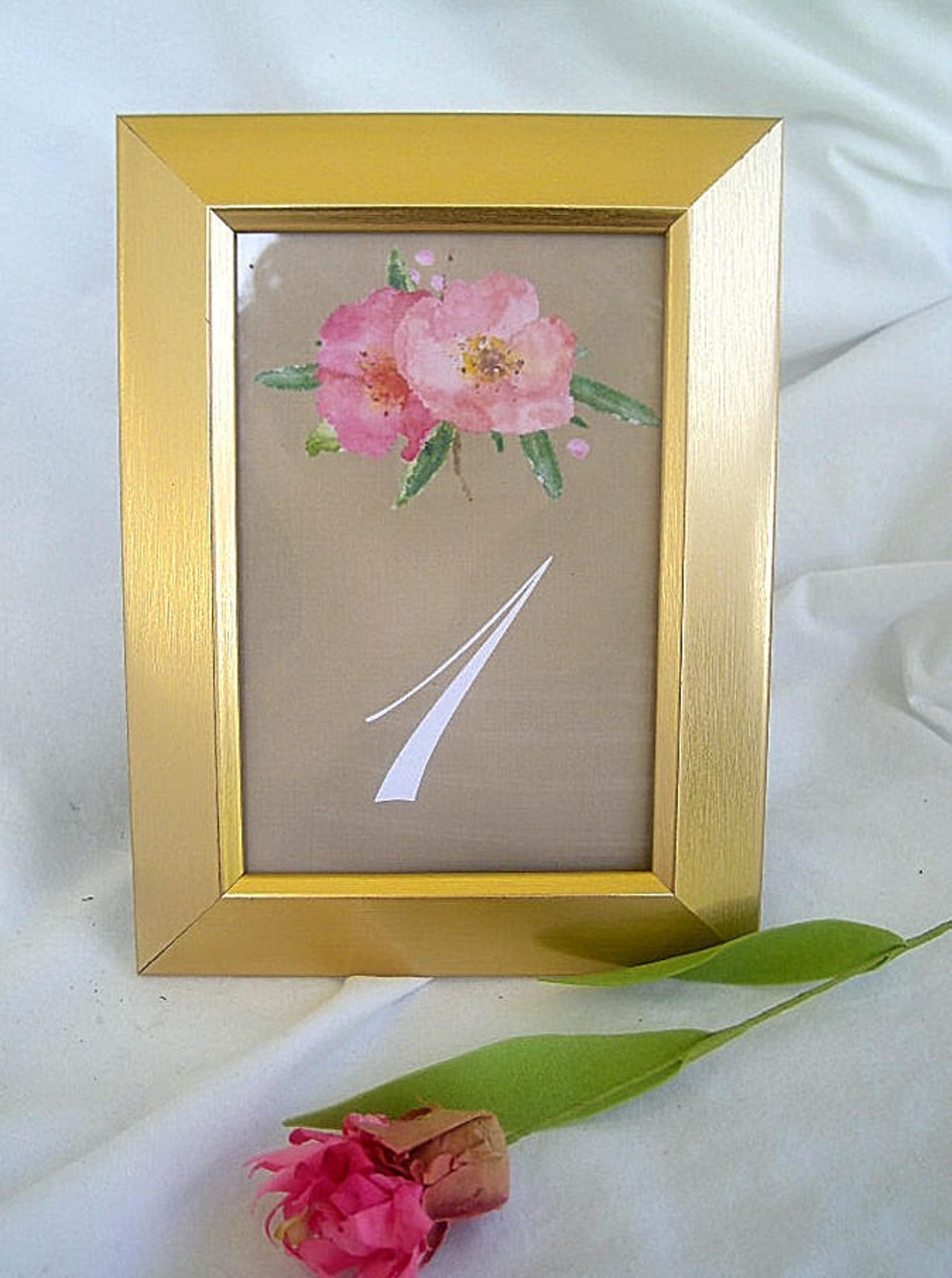 Table Card Frame Frames Gold Wedding Table Number Card Frames Table ...