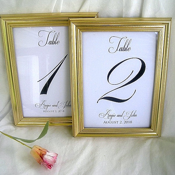 Table Number Frame - Etsy