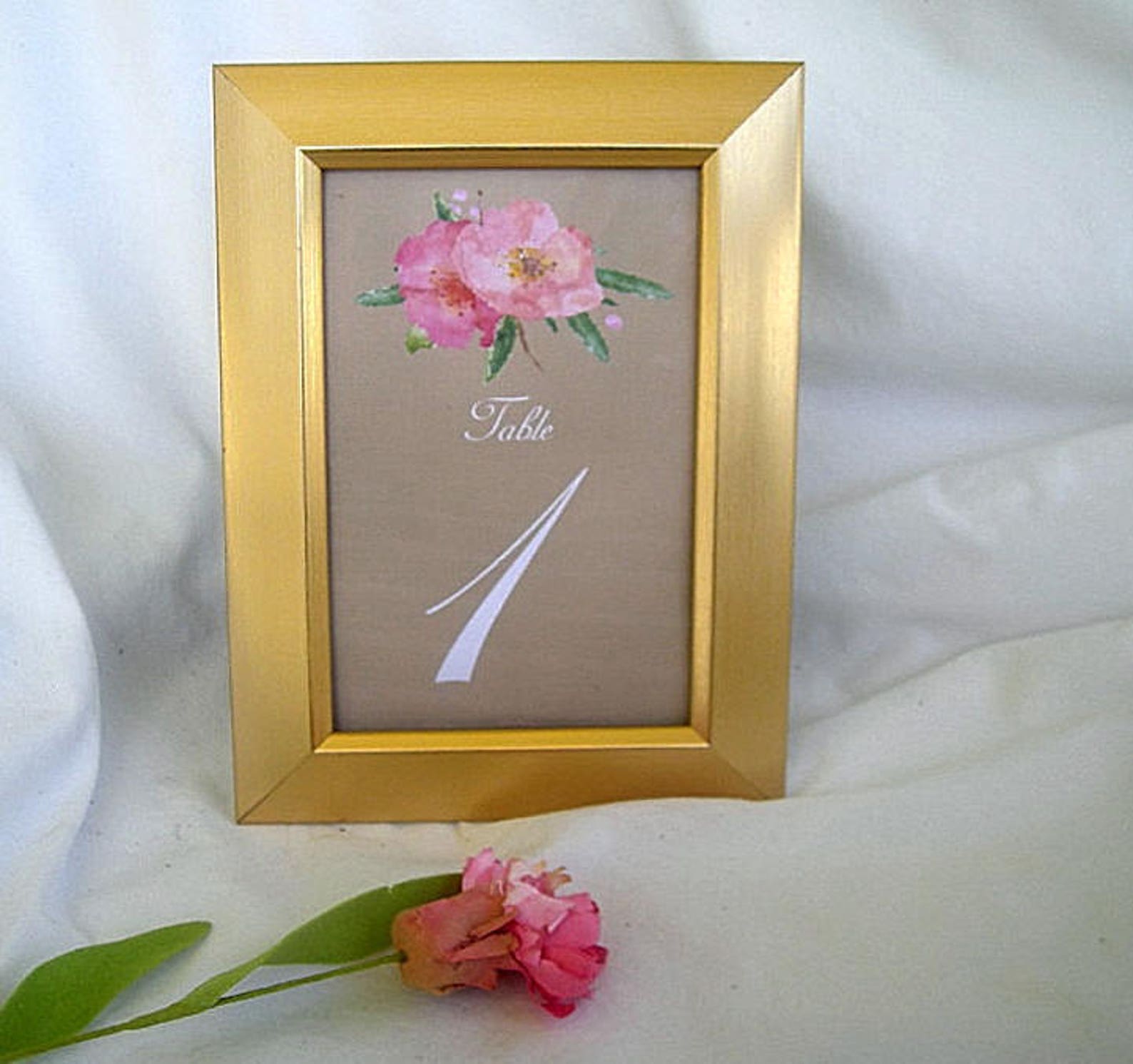 Table Card Frame Frames Gold Wedding Table Number Card Frames Table ...