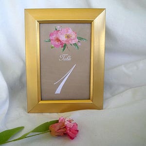 Table Card Frame Frames Gold Wedding Table Number Card Frames Table ...