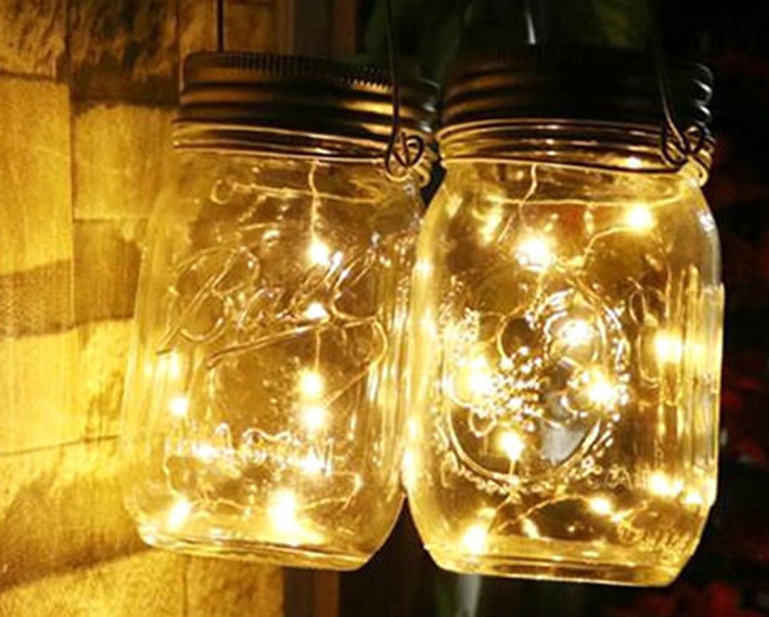 Fairy Light Jars Mason Jar Lights Wedding Lights Rustic Lantern ...