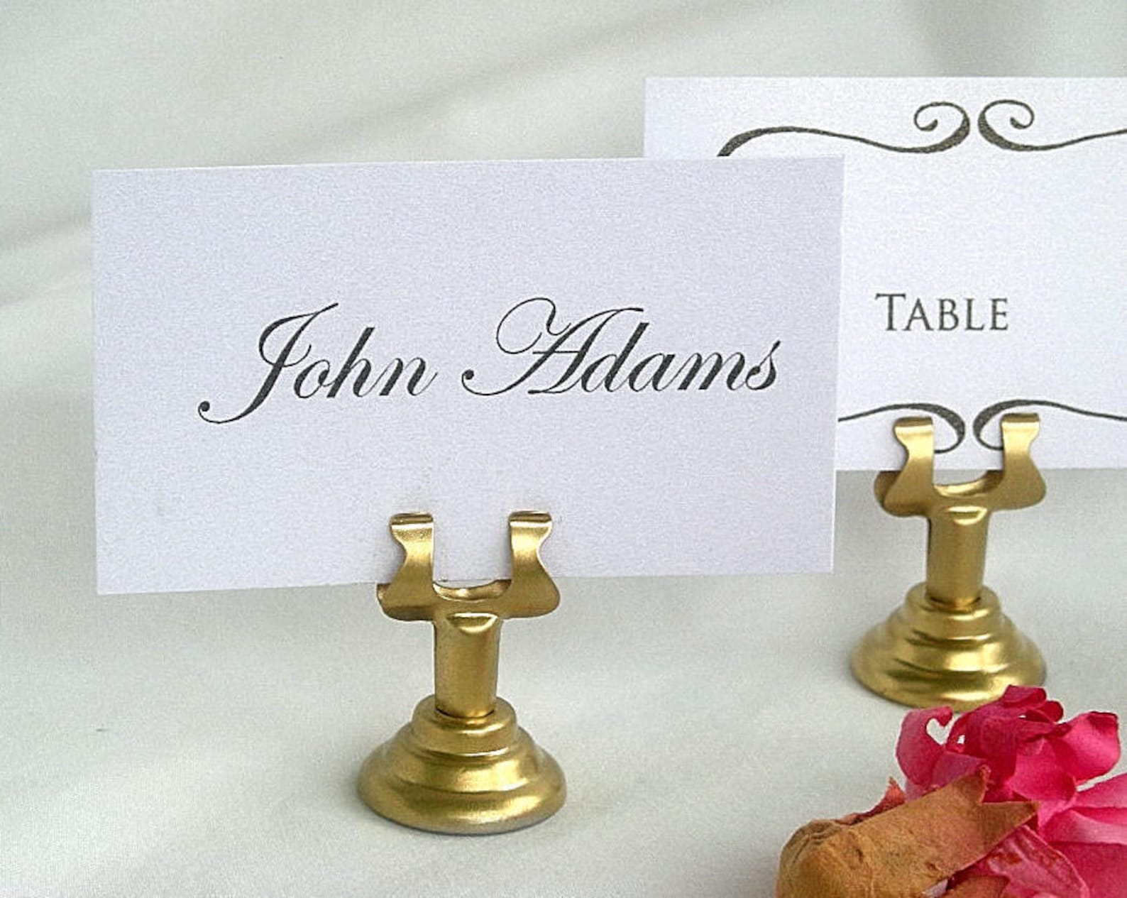 Gold Table Number Holder Table Card Holders Wedding Menu - Etsy