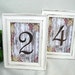 Table Number Card Frames Wedding Whitewash Wood Frames Wedding Table ...
