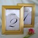 Table Number Frame Gold Table Card Frames Wedding Table Numbers ...