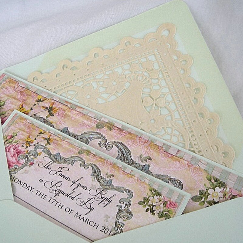 Shabby Chic Invites - Etsy