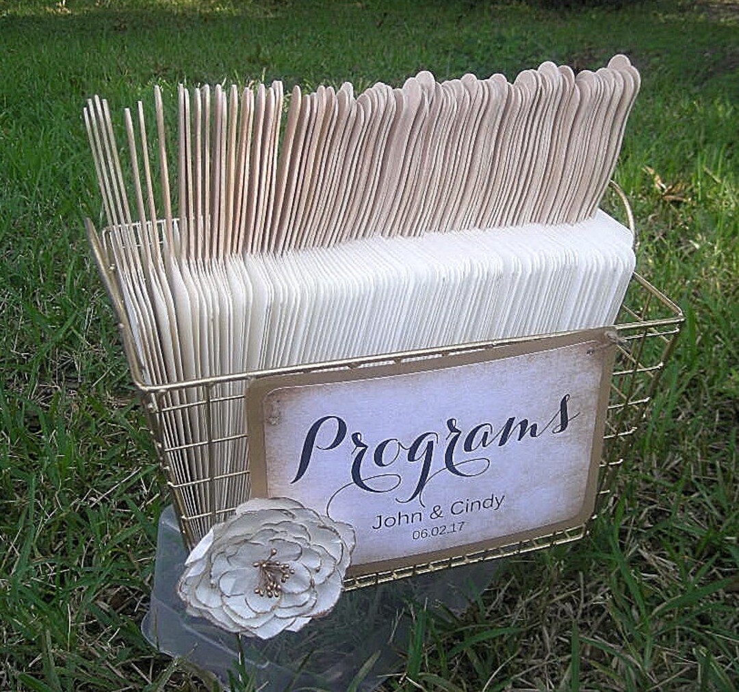 Gold Wedding Program Box Wood Wedding Program Holder Gold Wedding Box ...