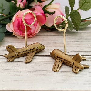 Airplane Place Card Holders Plane Placecard Holders Wedding Travel ...