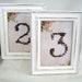 Table Number Card Frames Wedding Whitewash Wood Frames Wedding Table ...