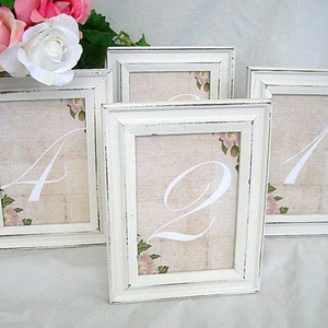 Table Number Frame Wedding Table Card Frames White Table Card Frames ...