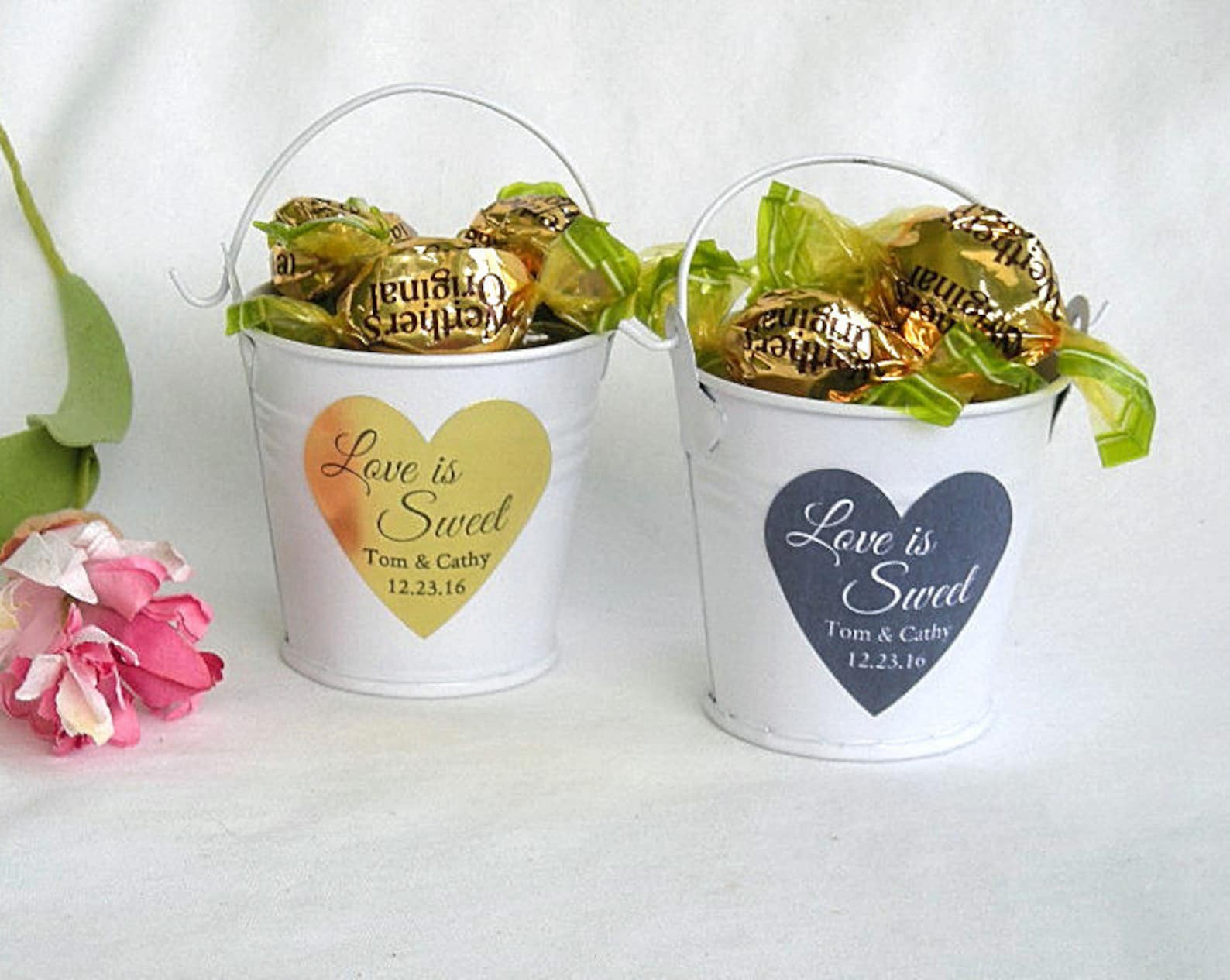 Mini Bucket Favor Wedding Favor Buckets Custom Mini Metal Pail Bucket ...
