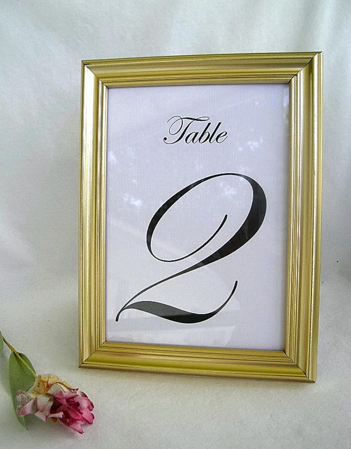 Table Number Frame Wedding Table Card Frames Gold Picture Frame Gold ...