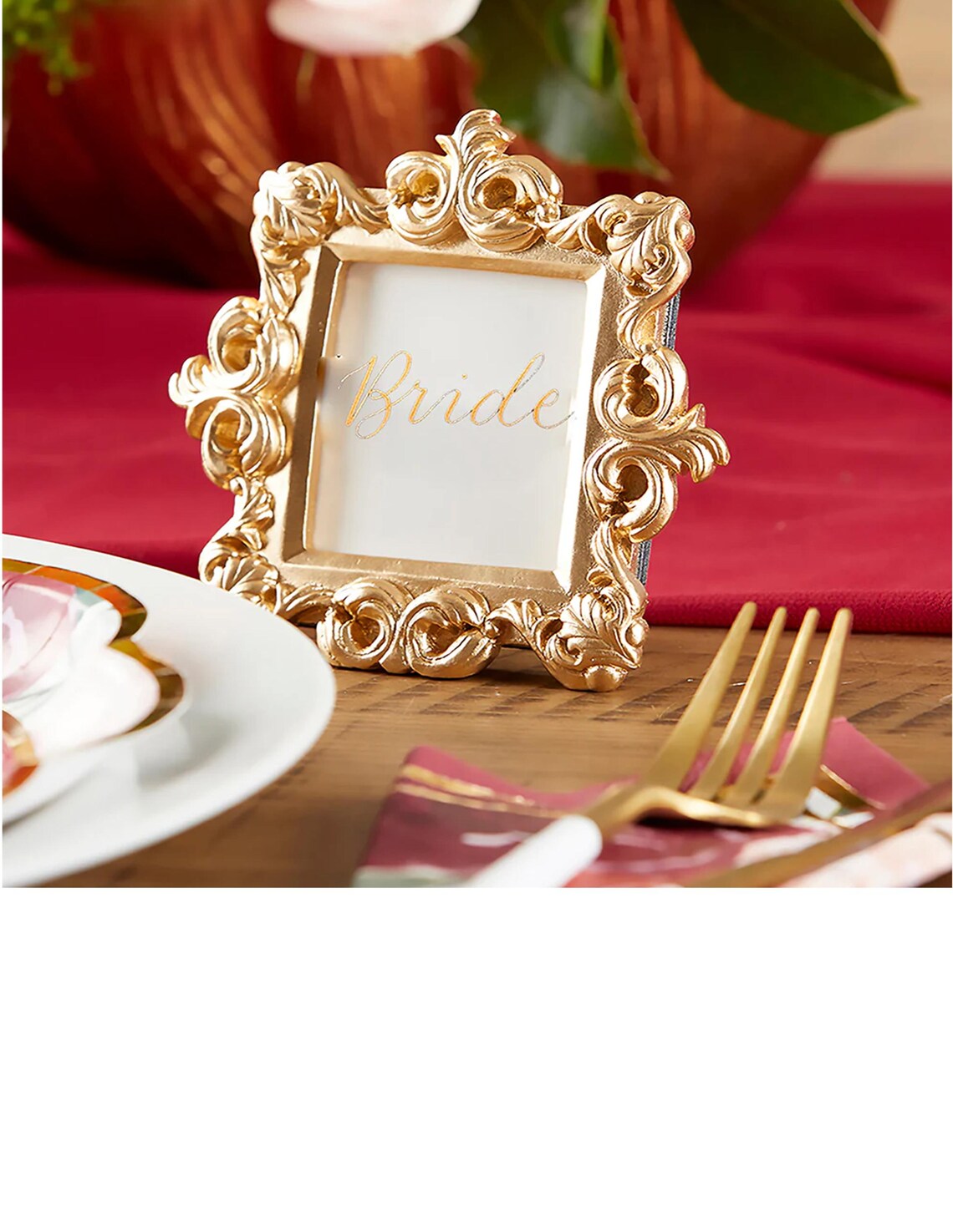 Mini Gold Frames Wedding Place Card Holders Mini Gold Place Card Frames ...