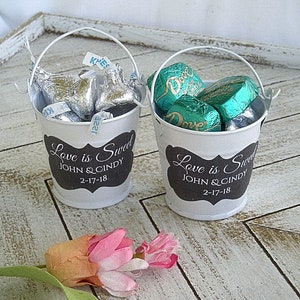 Mini Bucket Favor Wedding Favor Buckets Custom Mini Metal Pail Bucket ...