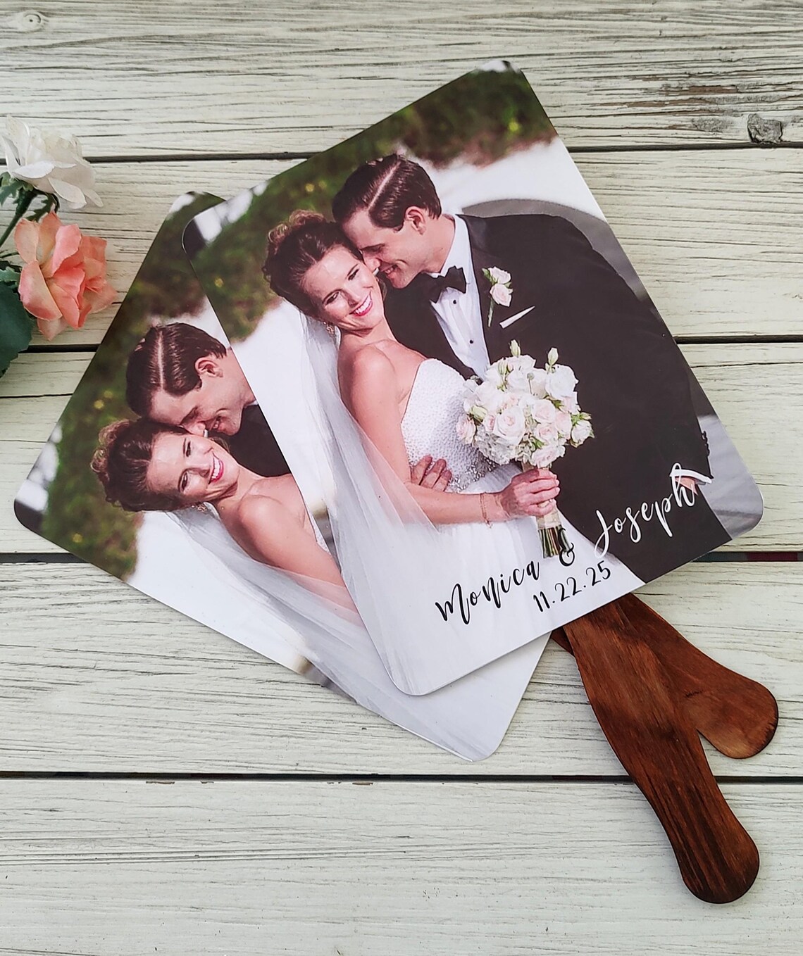 Personalized Wedding Fans or Birthday Photo Fan Favors Custom Wedding ...