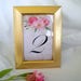 Table Number Frame Gold Table Card Frames Wedding Table Numbers ...