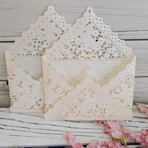 Lace Envelopes Doily Lace Envelopes Custom Wedding Envelopes White Lace ...