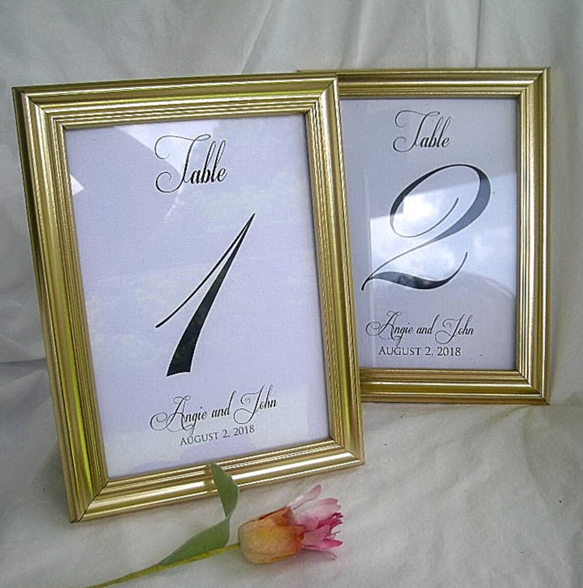 Table Number Frame Wedding Table Card Frames Gold Picture - Etsy