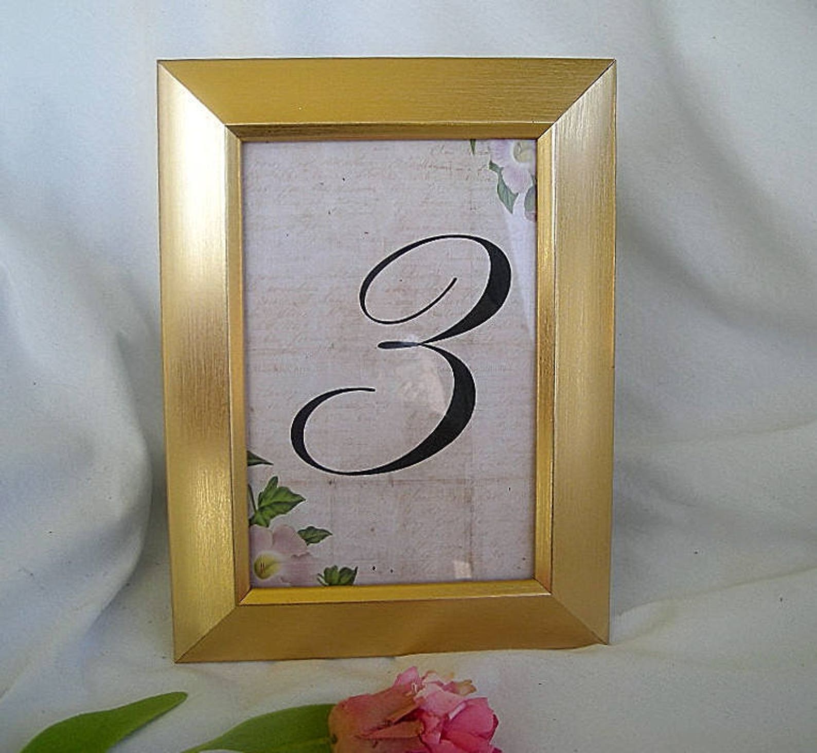 Table Card Frame Frames Gold Wedding Table Number Card Frames Table ...