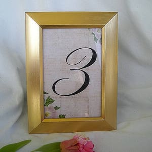 Table Card Frame Frames Gold Wedding Table Number Card Frames Table ...