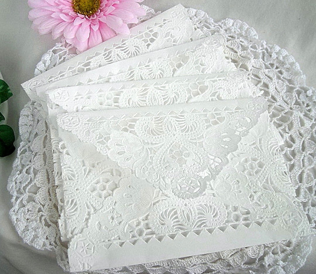 Lace Envelopes Doily Lace Envelopes Custom Wedding Envelopes Lace ...