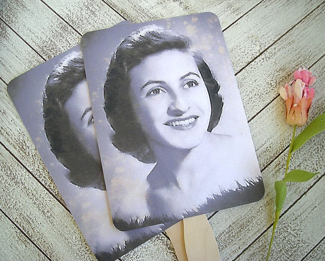 Custom Birthday Photo Fans 80th 50th Birthday Fans Custom Photo ...