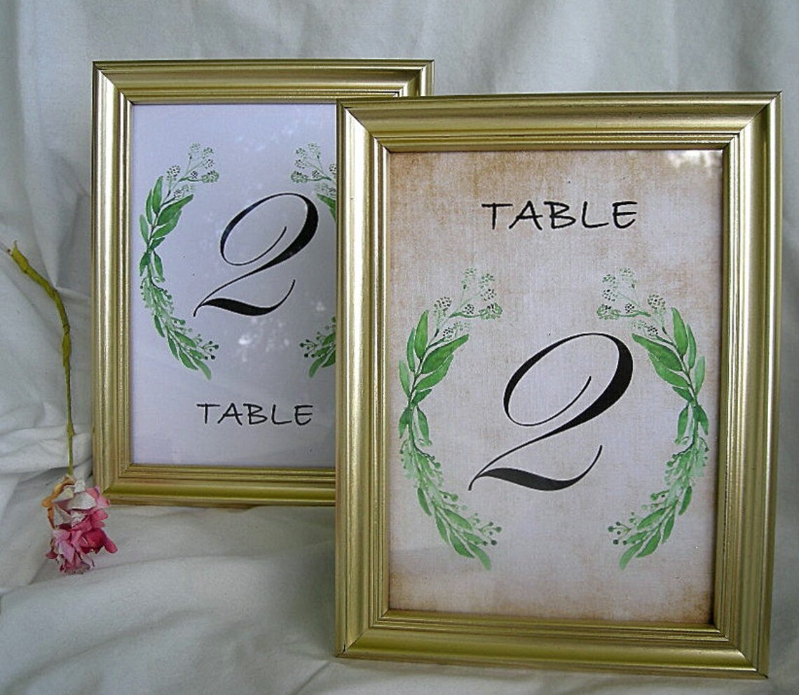 Gold Table Card Frame Frames Wedding Table Number Cards Gold - Etsy