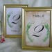 Wedding Table Number Frame Gold Table Card Frame Holders Gold Gold ...