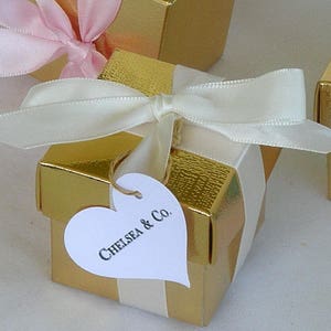 Gold Favor Boxes Gold Wedding Favor Boxes Cheap Wedding Favors Custom ...