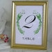 Wedding Table Number Frame Gold Table Card Frame Holders Gold Gold ...