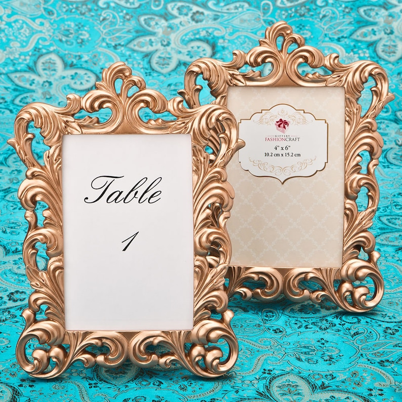 wedding-table-number-frames-table-cards-table-holders-gold-etsy