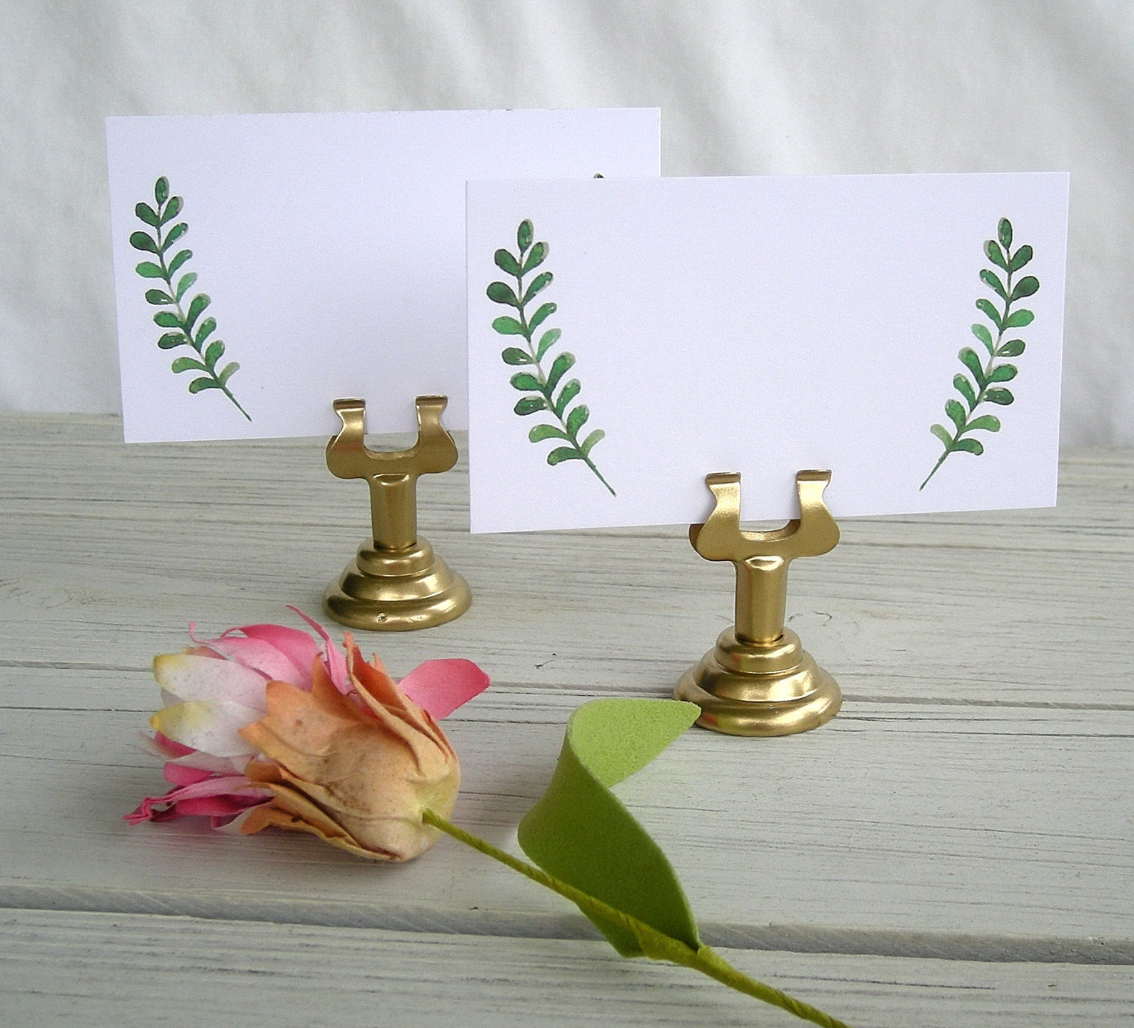 Gold Table Number Holder Table Card Holders Gold Table Card Stand Menu ...