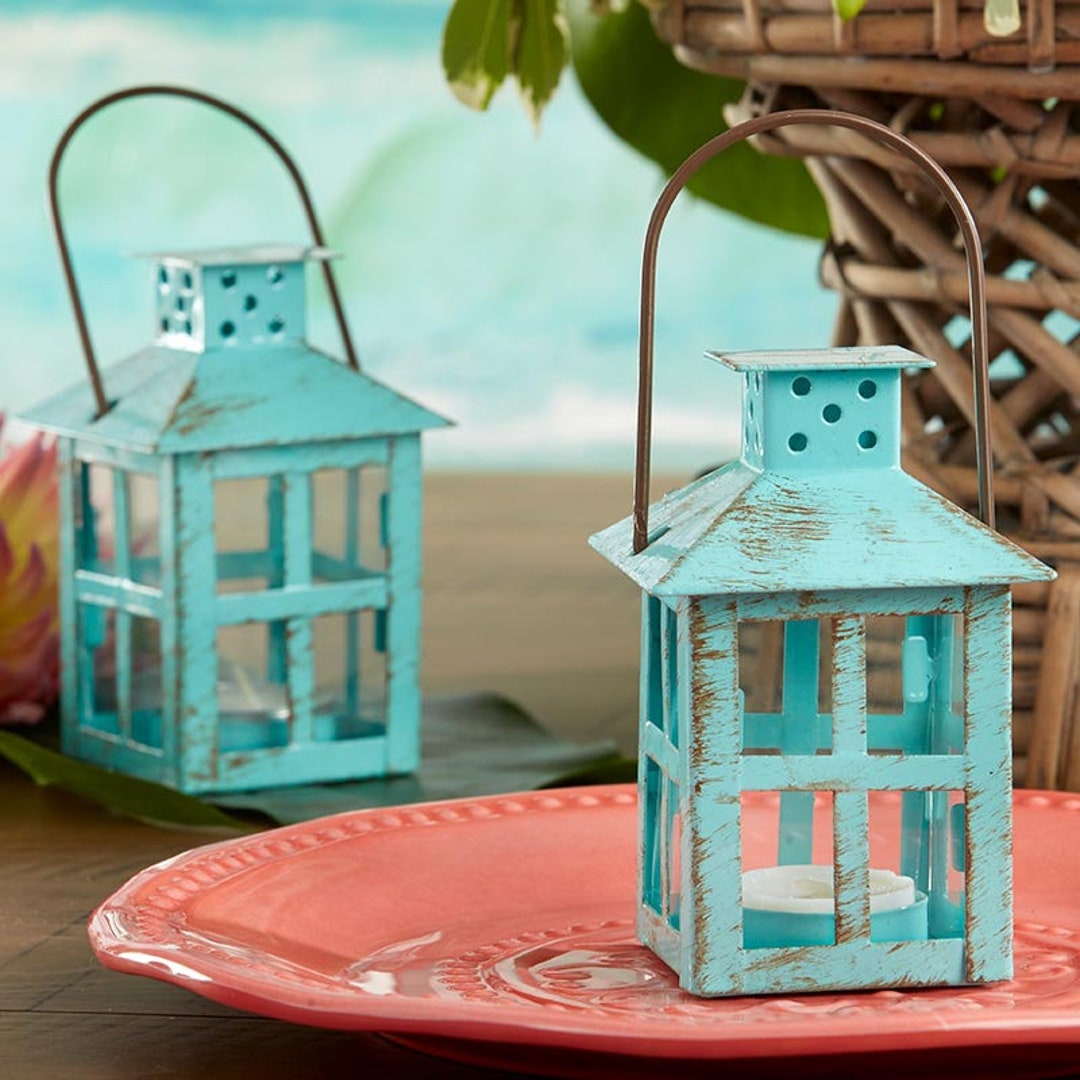 Mini Table Lanterns Wedding Tea Light Holders Lantern Wedding Favors ...