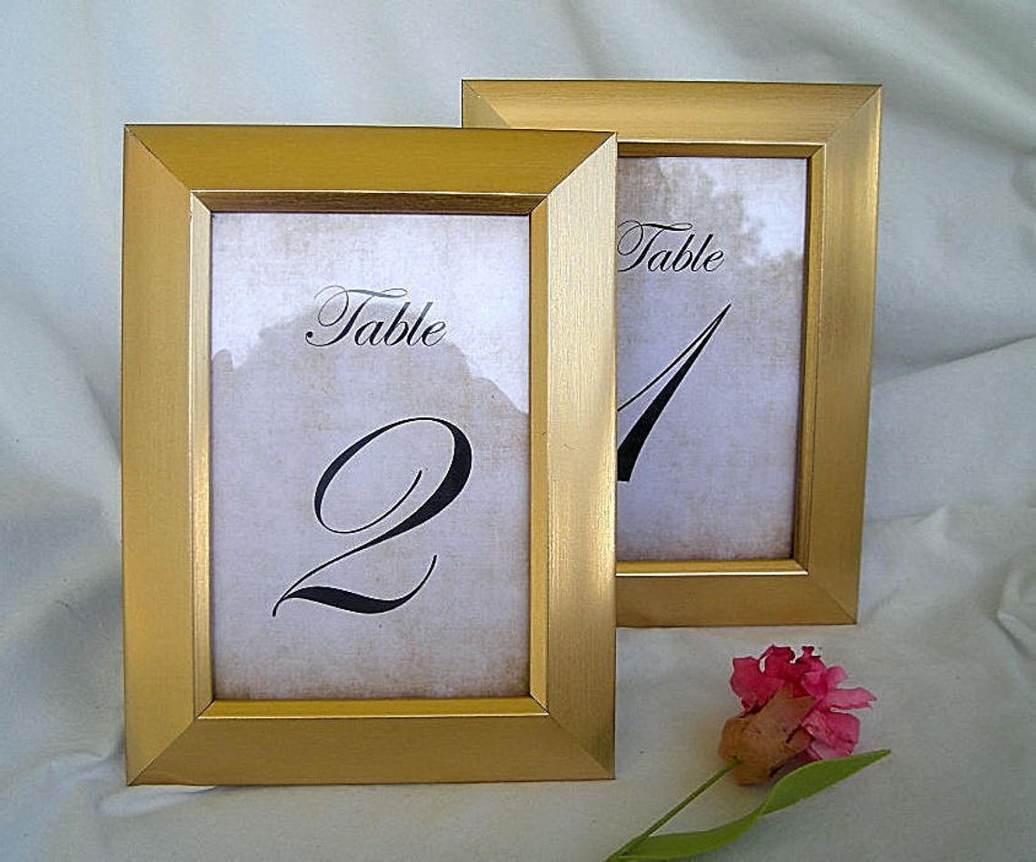 Table Card Frame Frames Gold Wedding Table Number Card Frames Table ...