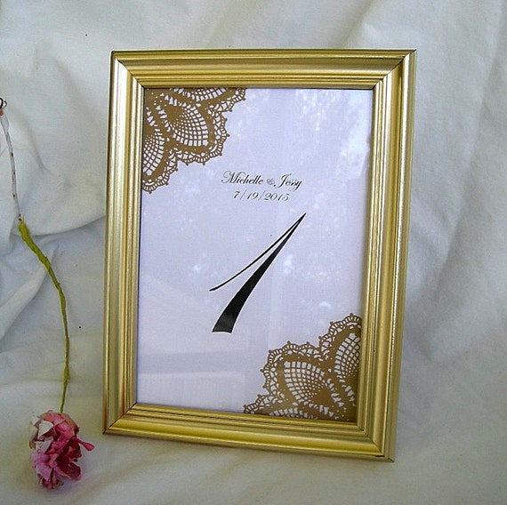 Gold Table Card Frame Frames Wedding Table Number Cards Silver | Etsy