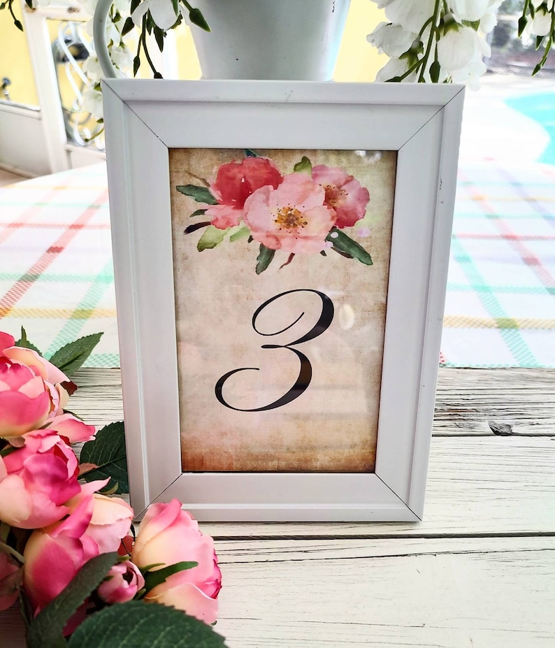 Table Number Frame Wedding Table Card Frames White Table Card - Etsy