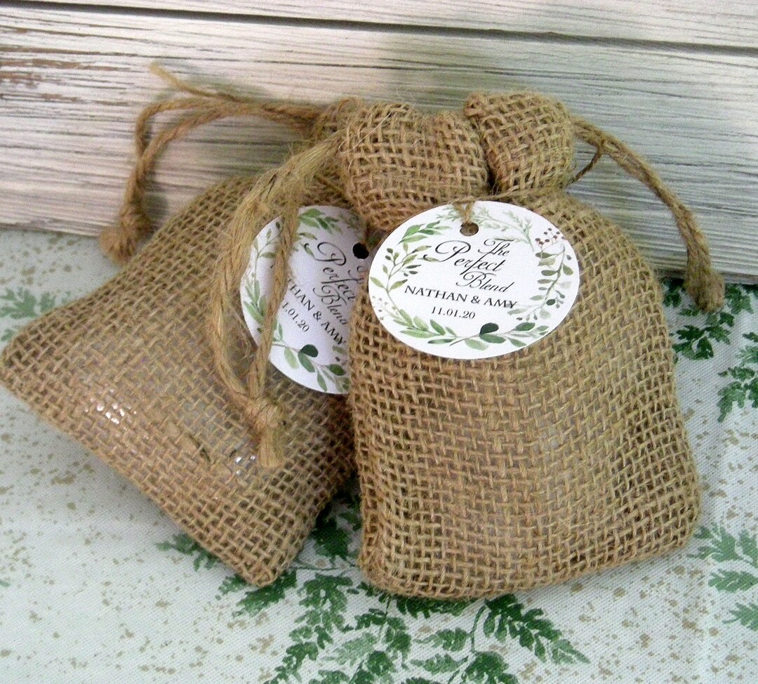 Personalized Favor Bags the Perfect Blend Custom Favor Bags Coffee ...